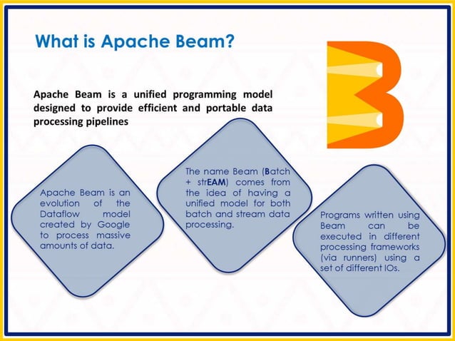 Apache Beam - Making Big Data Processing Portable | PPT