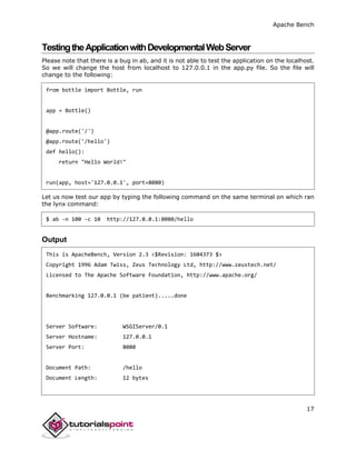 Apache bench tutorial | PDF