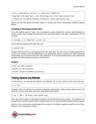 Apache bench tutorial | PDF