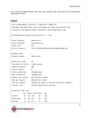 Apache bench tutorial | PDF