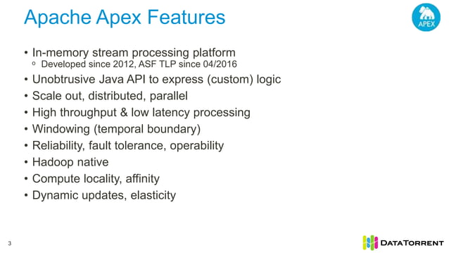 Apache Big Data 2016: Next Gen Big Data Analytics with Apache Apex | PPT