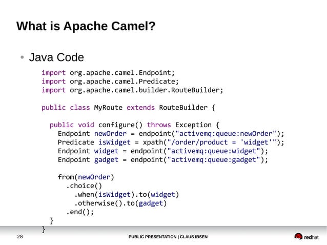 Getting started with Apache Camel - May 2013 | ODP Getting started with Apache Camel - May 2013 | ODP