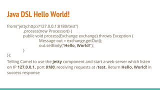 Apache Camel: Jetty Component With Example | PPT