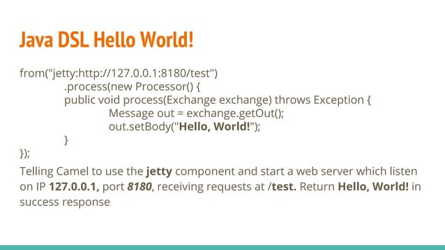 Apache Camel: Jetty Component With Example | PPT