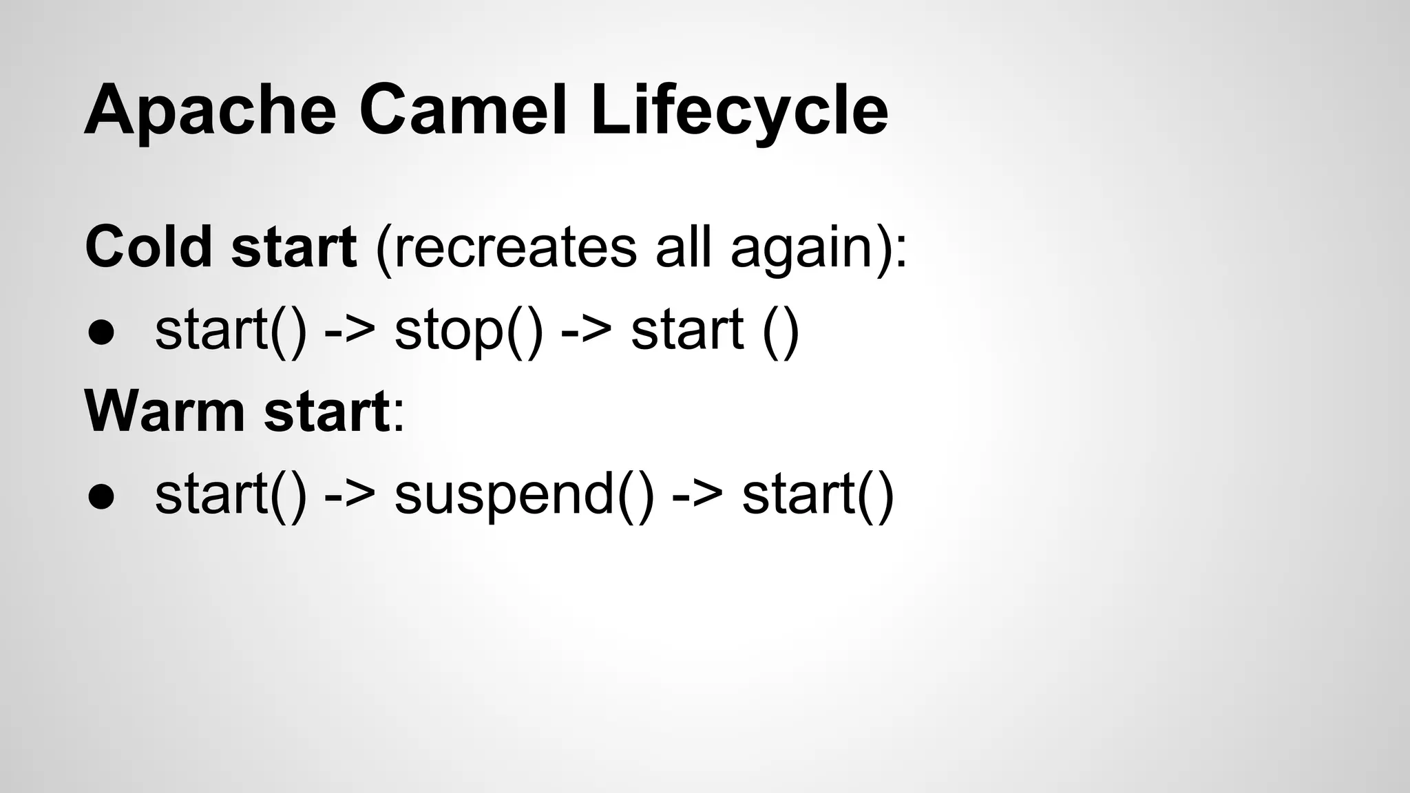 Apache Camel Lifecycle | PDF | Technology & Computing
