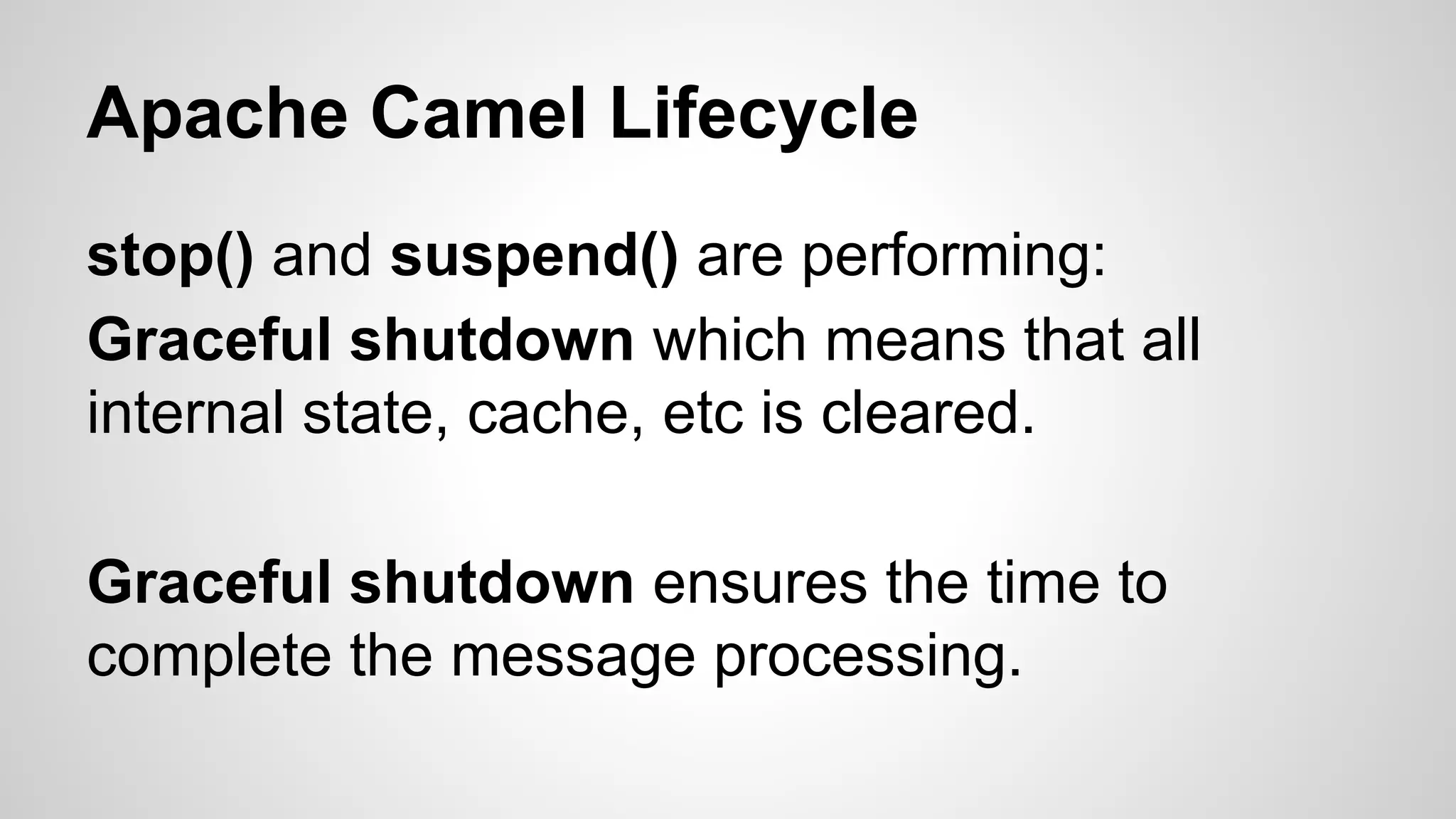 Apache Camel Lifecycle | PDF | Technology & Computing