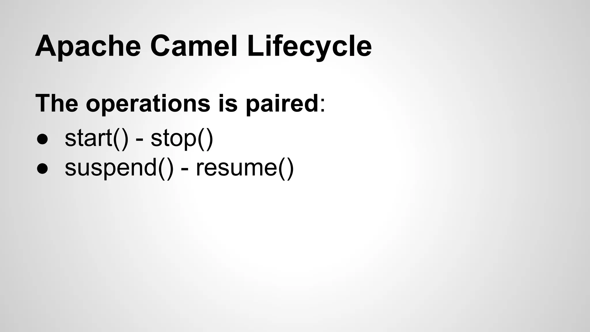 Apache Camel Lifecycle | PDF | Technology & Computing