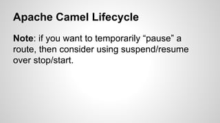 Apache Camel Lifecycle | PDF | Technology & Computing