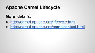 Apache Camel Lifecycle | PDF | Technology & Computing