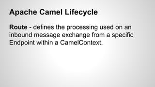 Apache Camel Lifecycle | PDF | Technology & Computing