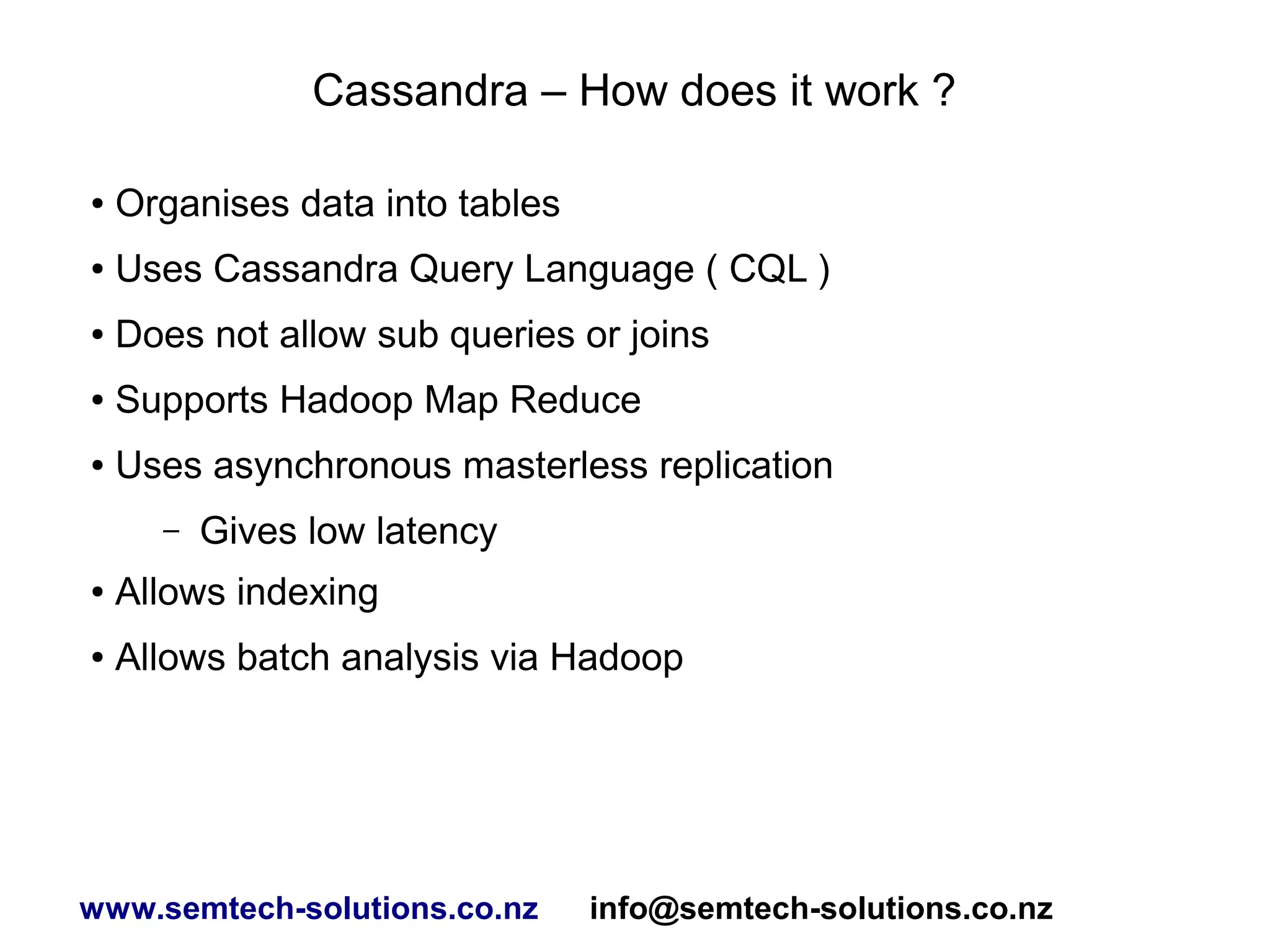 An introduction to Apache Cassandra | PPT