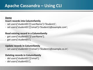 Apache cassandra | PPT