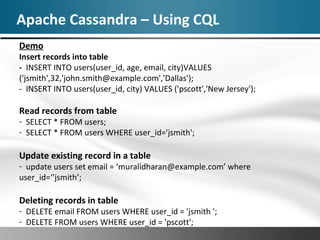 Apache cassandra | PPT