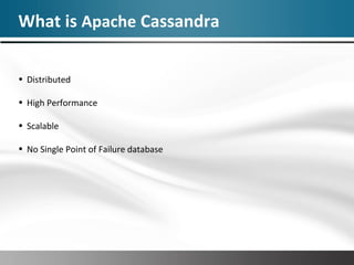 Apache cassandra | PPT