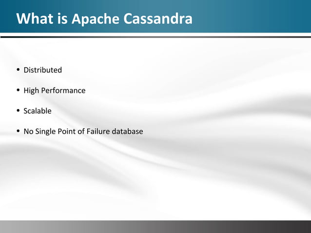 Apache cassandra | PPT