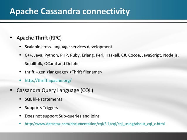 Apache cassandra | PPT