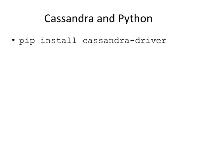 Apache cassandra | PPT