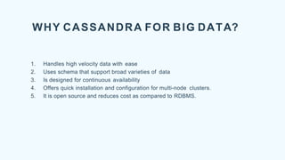 Cassandra Tutorial | Data types | Why Cassandra for Big Data | PPT
