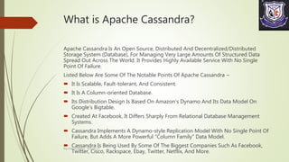 Apache cassandra | PPT