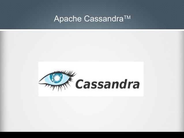 Apache Cassandra training. Overview and Basics | PPT | Databases | Computer Software and ...