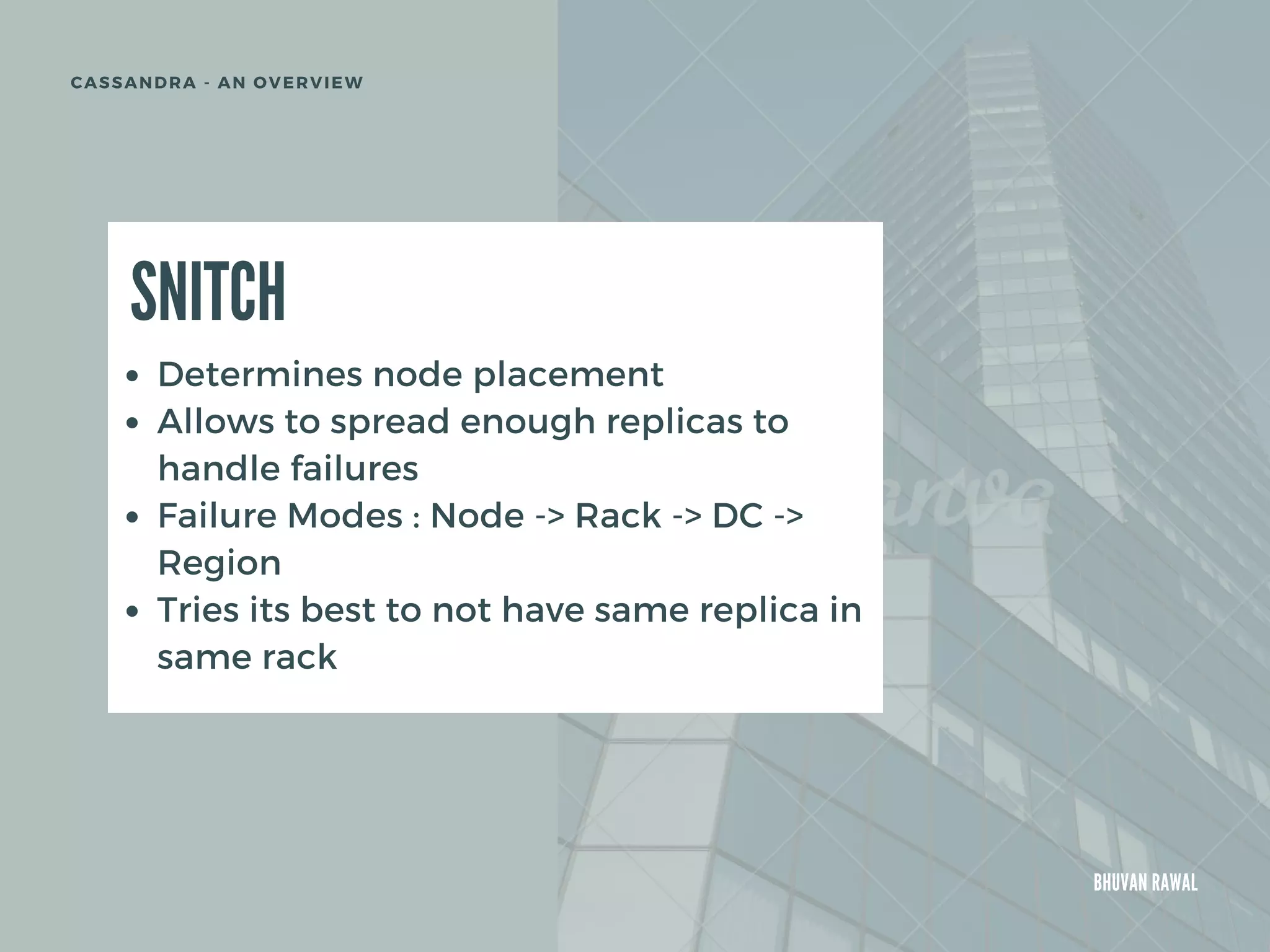 Apache Cassandra Architecture Internals Ppt
