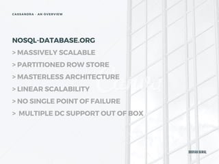 Apache cassandra architecture internals | PPT