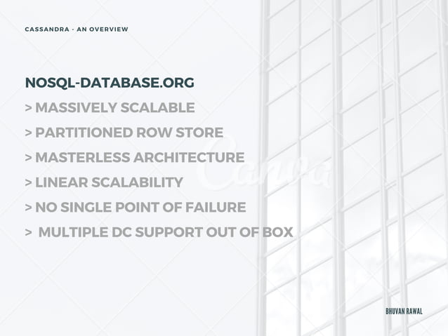 Apache cassandra architecture internals | PPT
