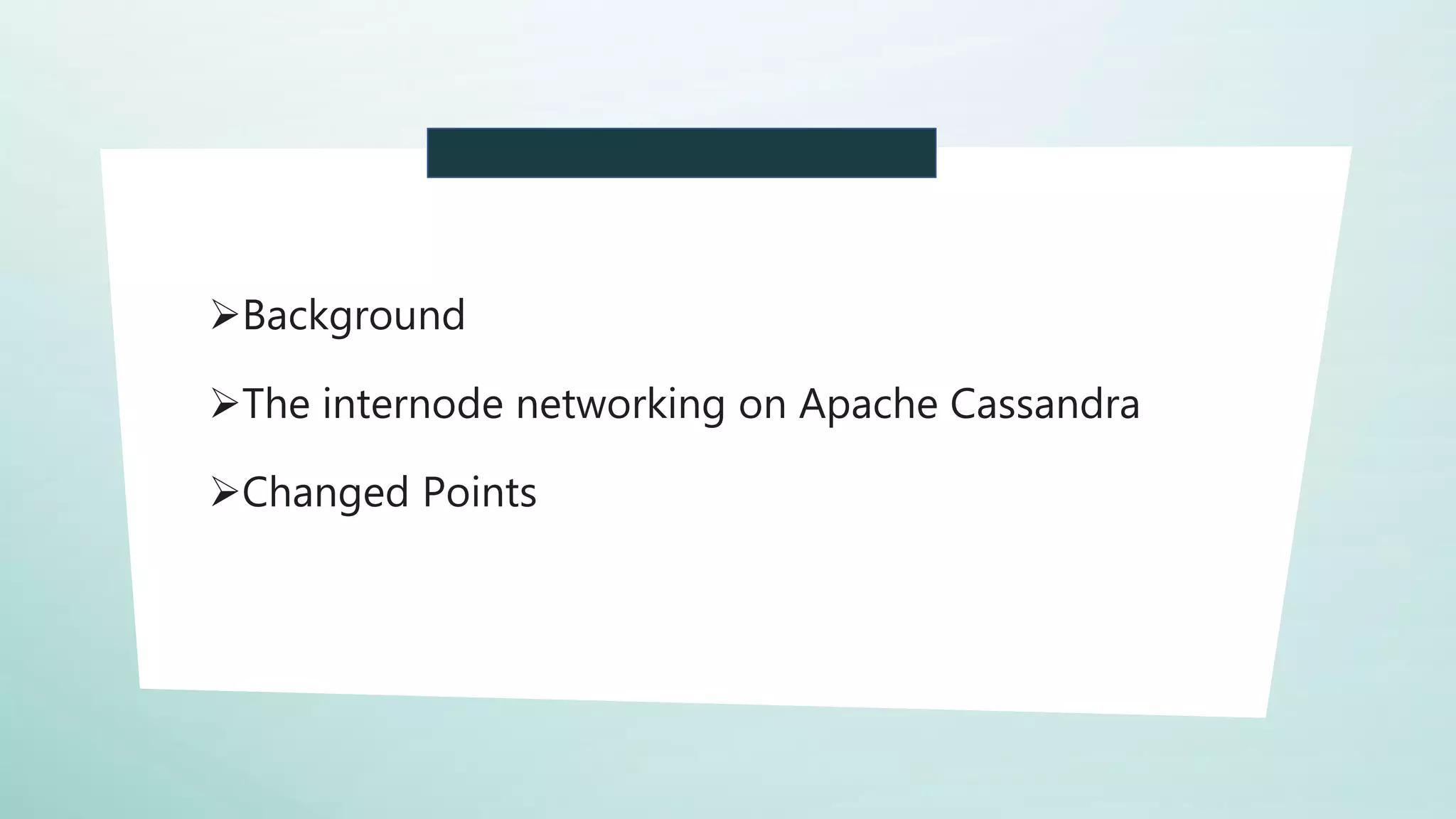 Apache cassandra nio | PPT