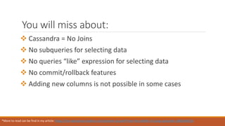 Apache Cassandra with apache Solr | PPTX