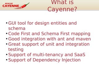 Илья Драбеня - Apache Cayenne Intro | PPT