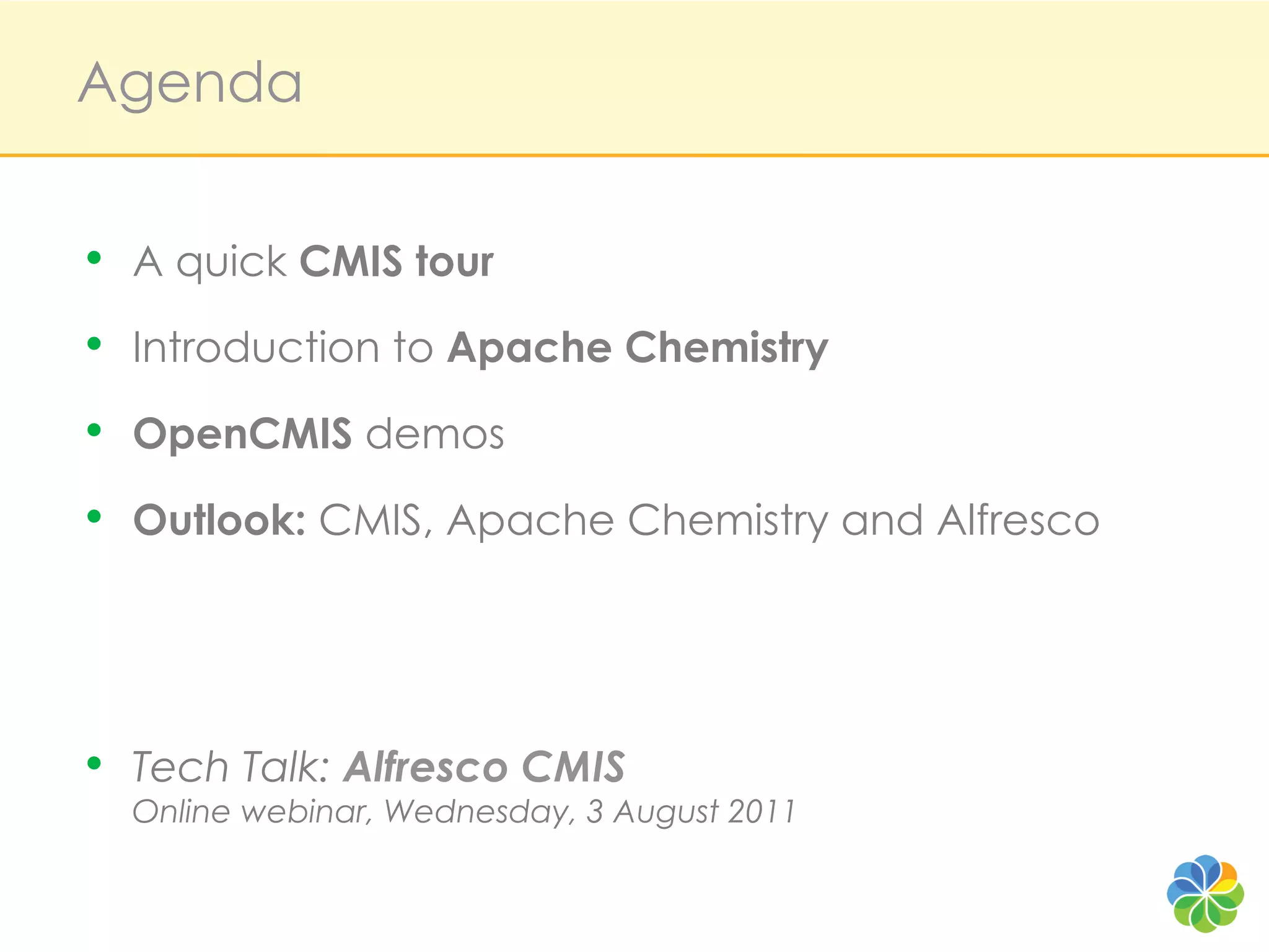 Apache Chemistry: The Alfresco Open Source Implementation of CMIS | PDF | Operating Systems ...