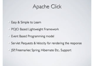 Apache Click | PPT