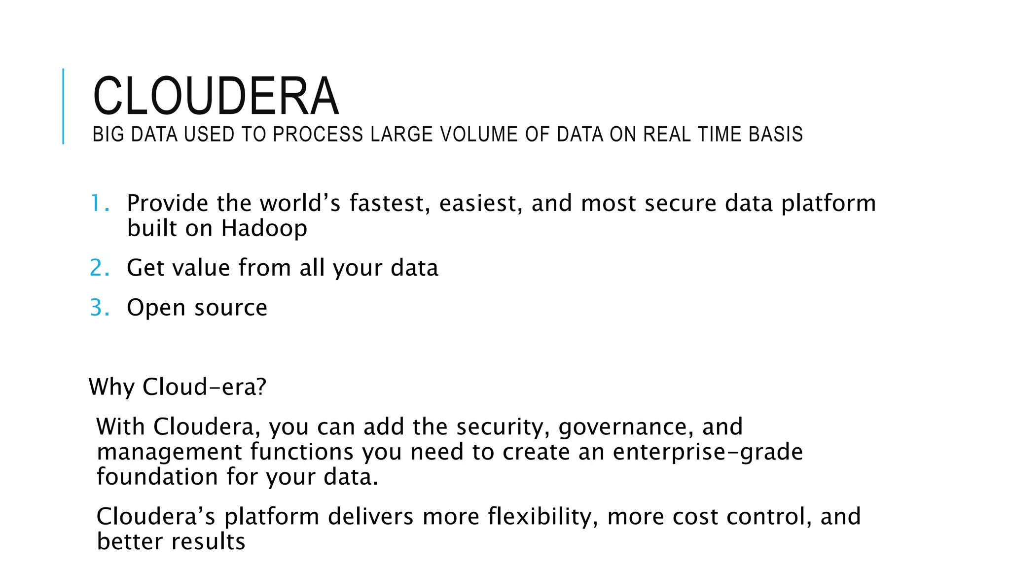 Cloudera and Spark setup | PPT