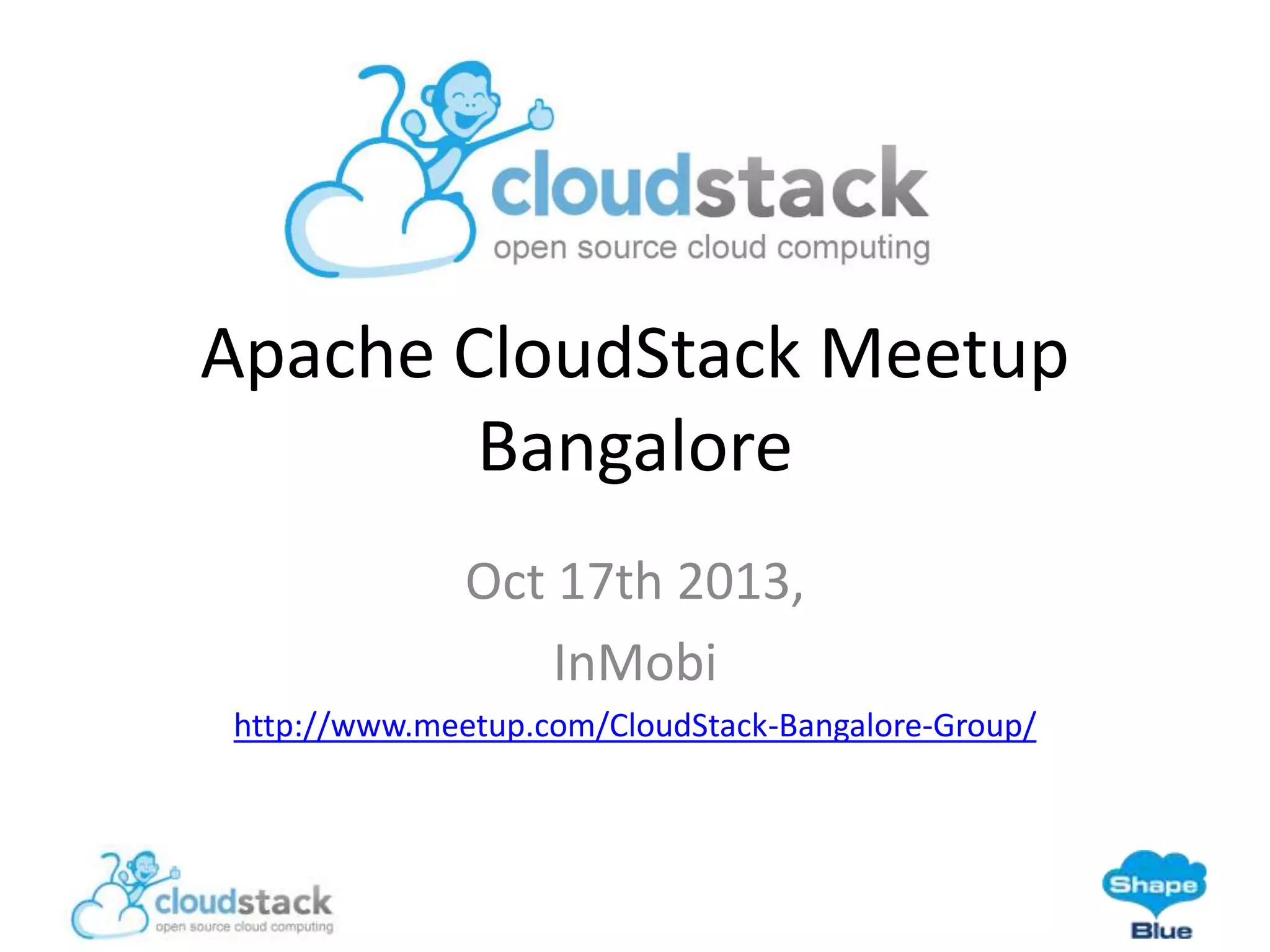 Apache Cloudstack 42 A First Look Ppt