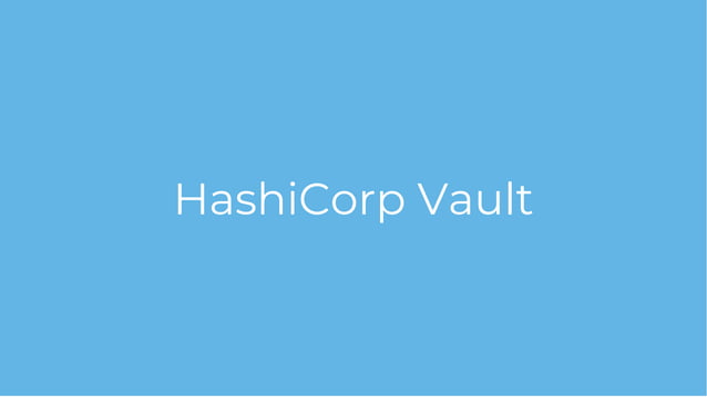 Apache CloudStack Integration with HashiCorp Vault | PPT