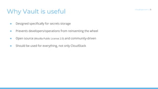 Apache CloudStack Integration with HashiCorp Vault | PPT