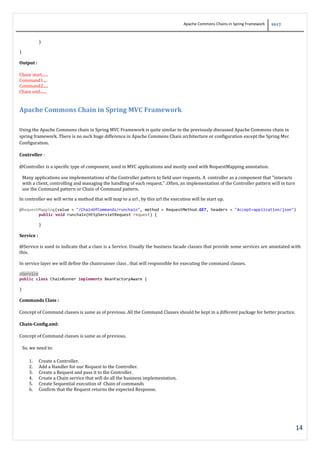 Apache commons chain in Spring Framework | PDF