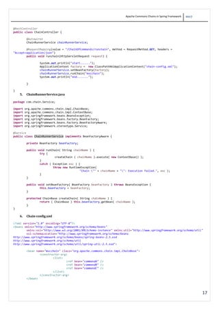 Apache commons chain in Spring Framework | PDF