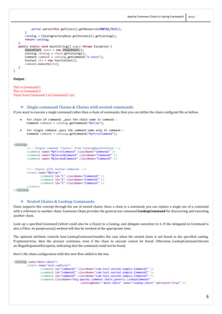 Apache commons chain in Spring Framework | PDF