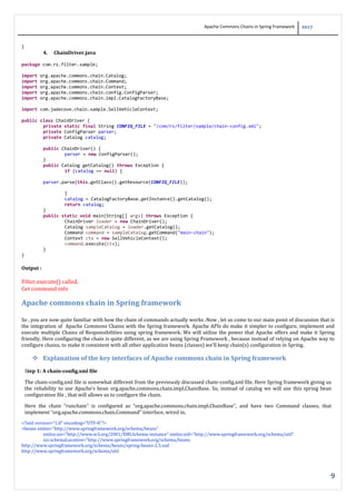Apache commons chain in Spring Framework | PDF