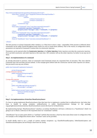 Apache commons chain in Spring Framework | PDF