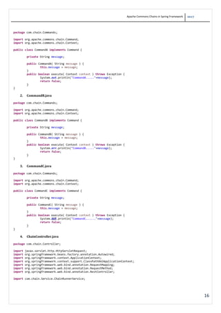 Apache commons chain in Spring Framework | PDF