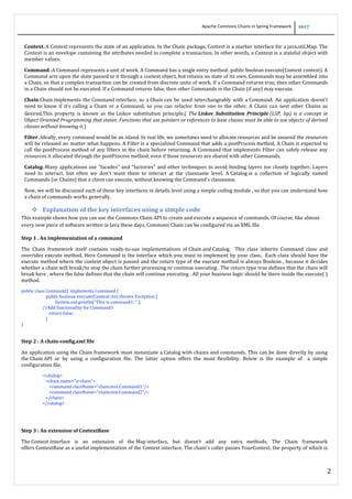 Apache commons chain in Spring Framework | PDF