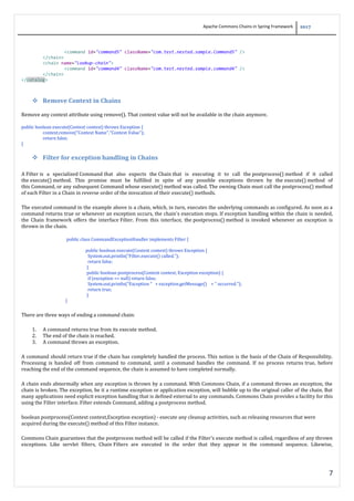 Apache commons chain in Spring Framework | PDF