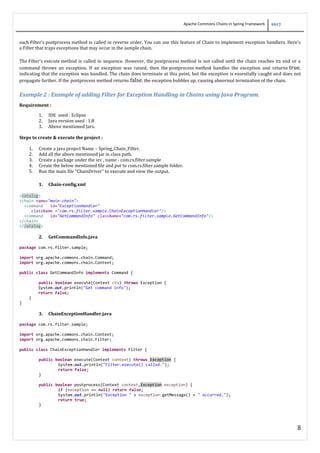 Apache commons chain in Spring Framework | PDF