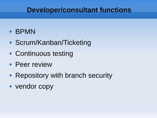 GrowERP platform presentation based on OFBiz, git,gerrit, postgresql, nagios, scrum activiti | PDF