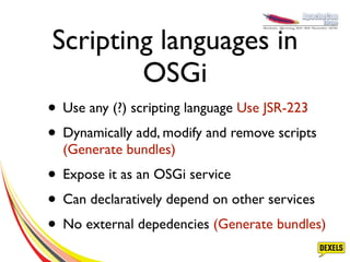 Scripting Languages in OSGi | PPT