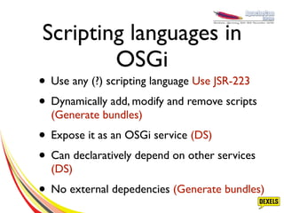 Scripting Languages in OSGi | PPT
