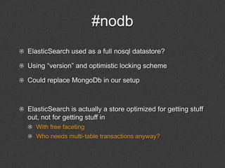 ElasticSearch in Production: lessons learned | PPT