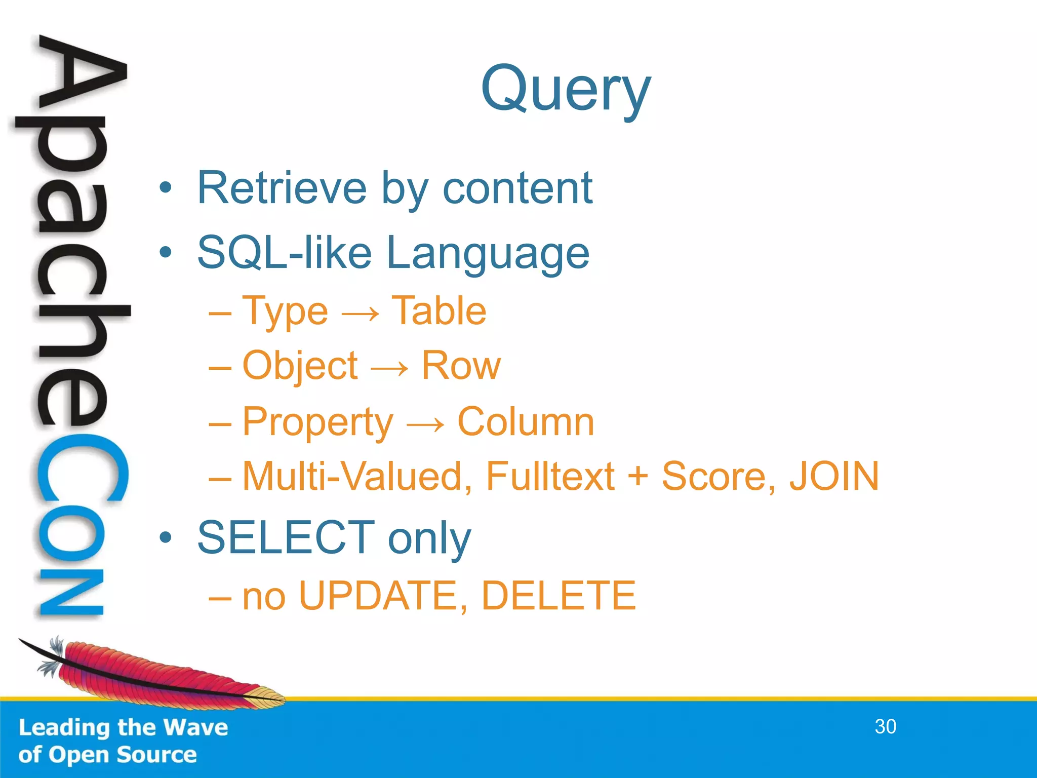 CMIS and Apache Chemistry (ApacheCon 2010) | PPT